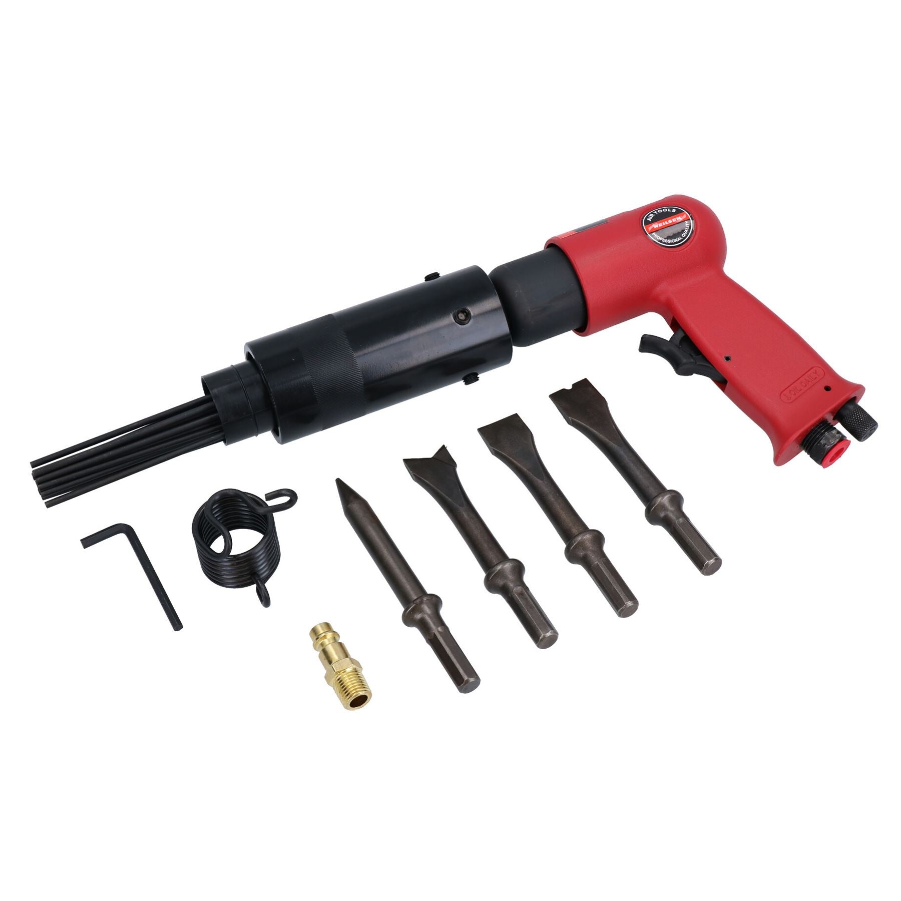 Air Hammer Chisel 150mm & Air Needle Descaler Removes Rust Body Panel ...