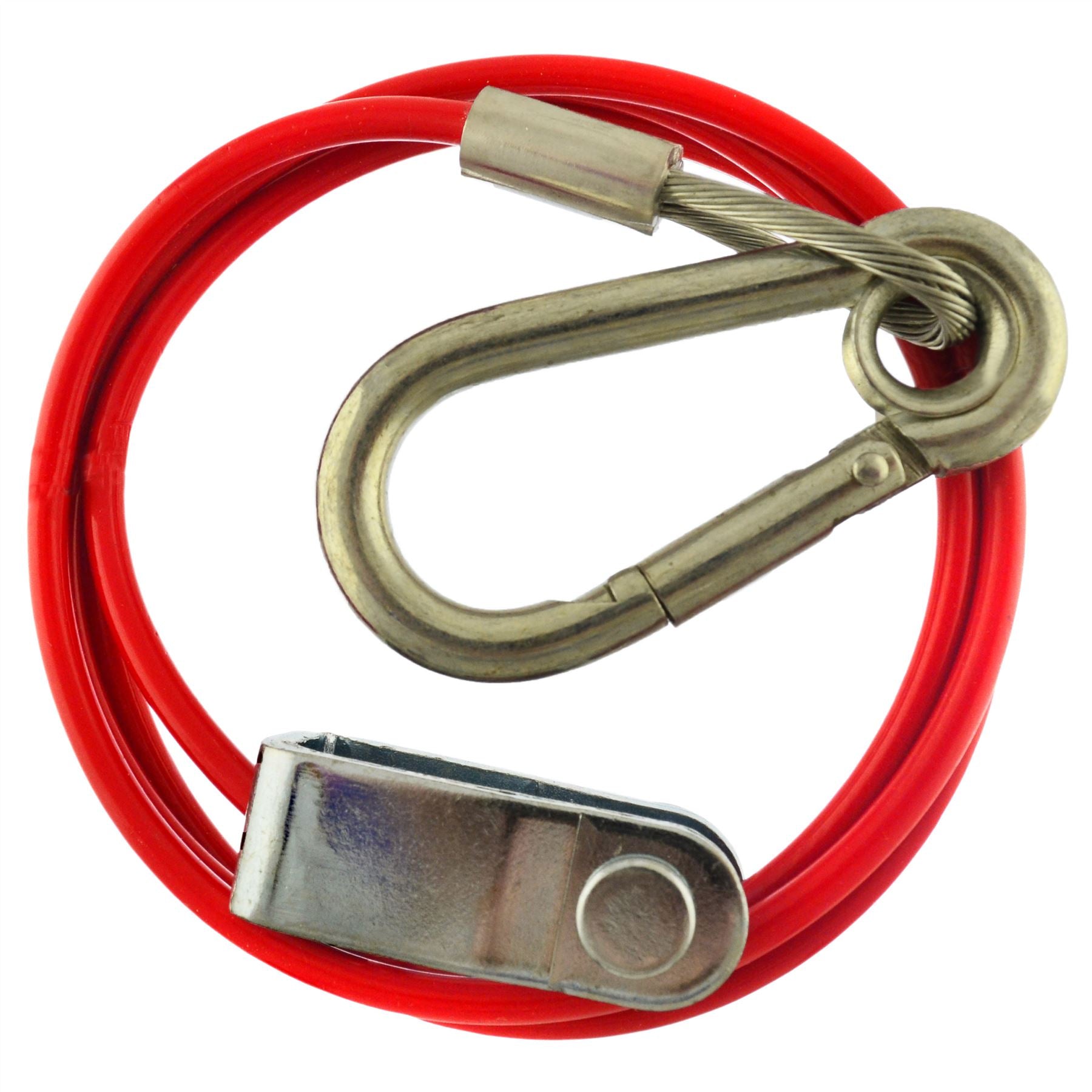 1m 3mm Braked Trailer Break Away cable with Clevis End TR222 – Hanford ...
