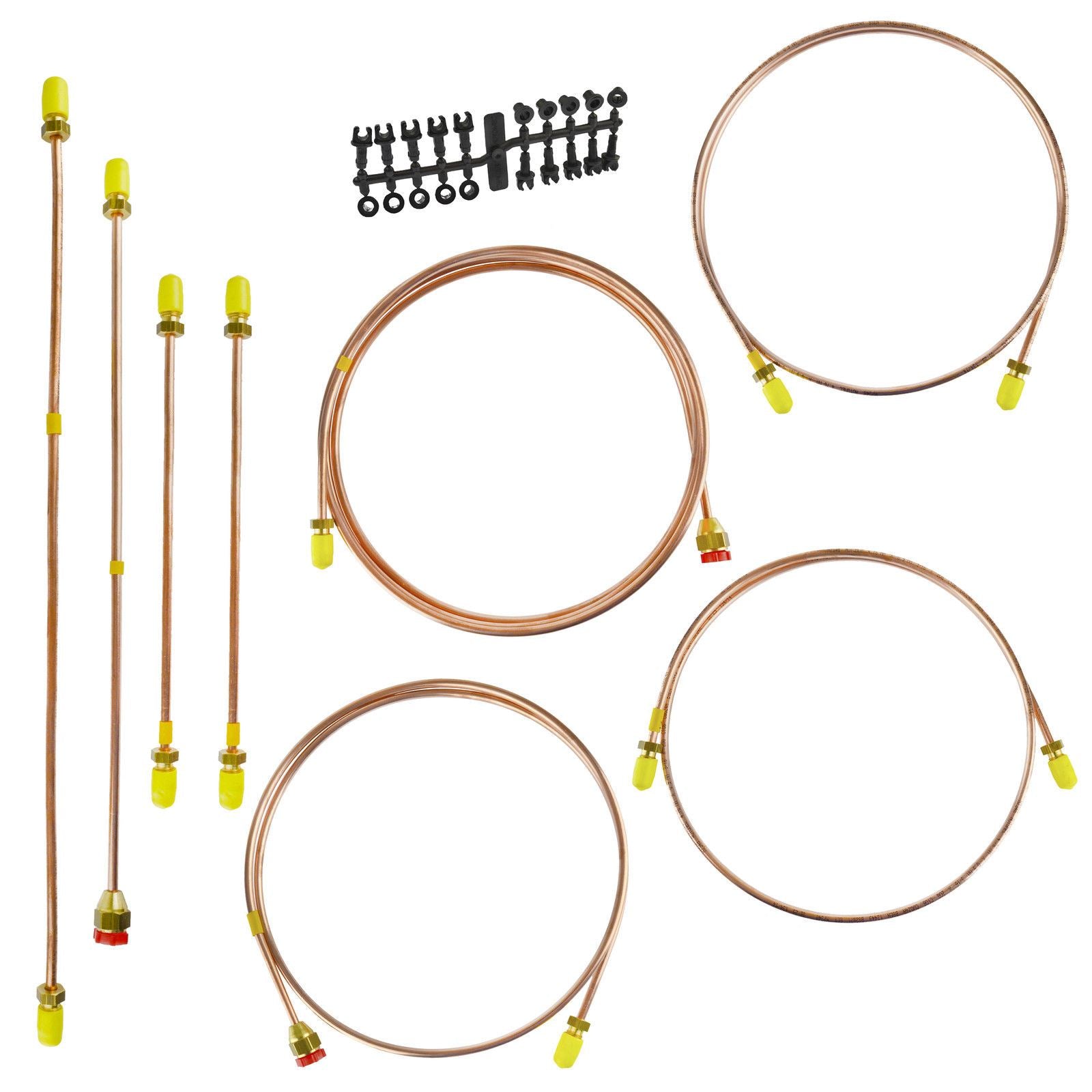 Full Copper & Brass Brake Line Fitting Set to fit Triumph TR3 / 3A Wit ...