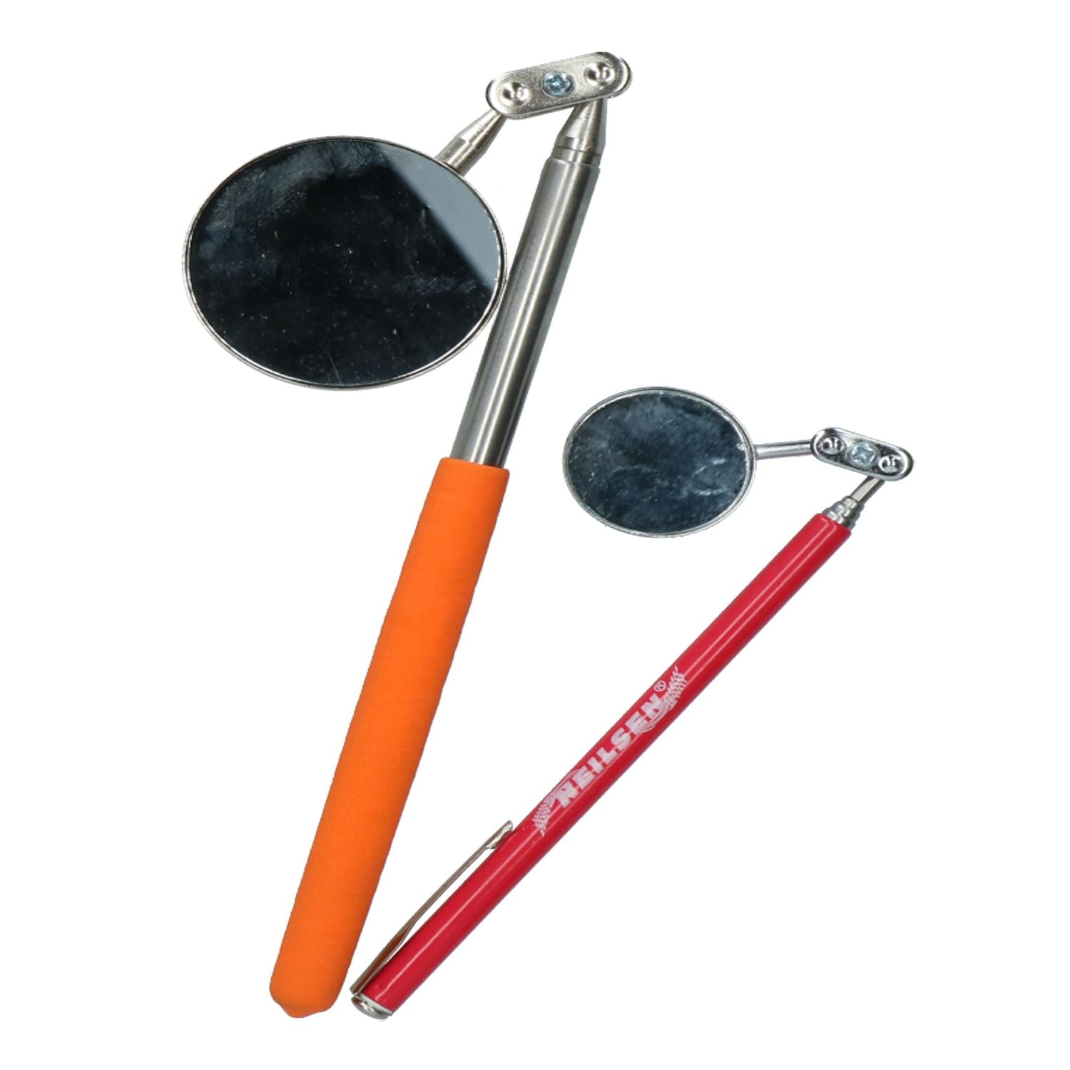 30mm + 50mm Round Circular Inspection Telescopic Extendable Mirrors 2p ...