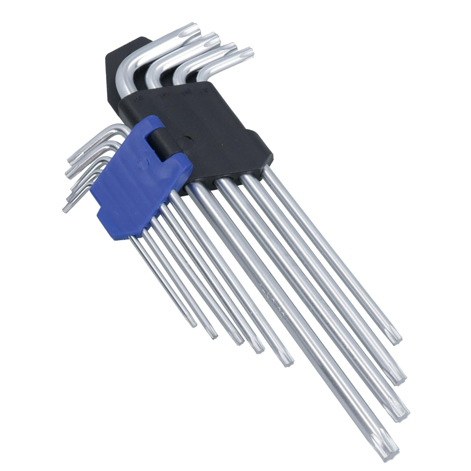 Torx / tamperproof Allen Key Set Extra Long 9pc T10 - T50 by BERGEN AT ...