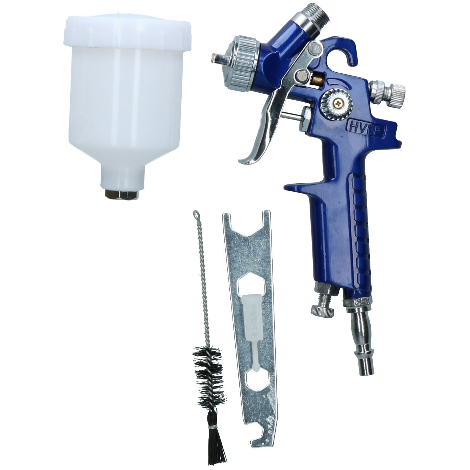 Mini HVLP Gravity Fed Touch Up Paint Spray Gun With 1.0mm Nozzle 125ml ...