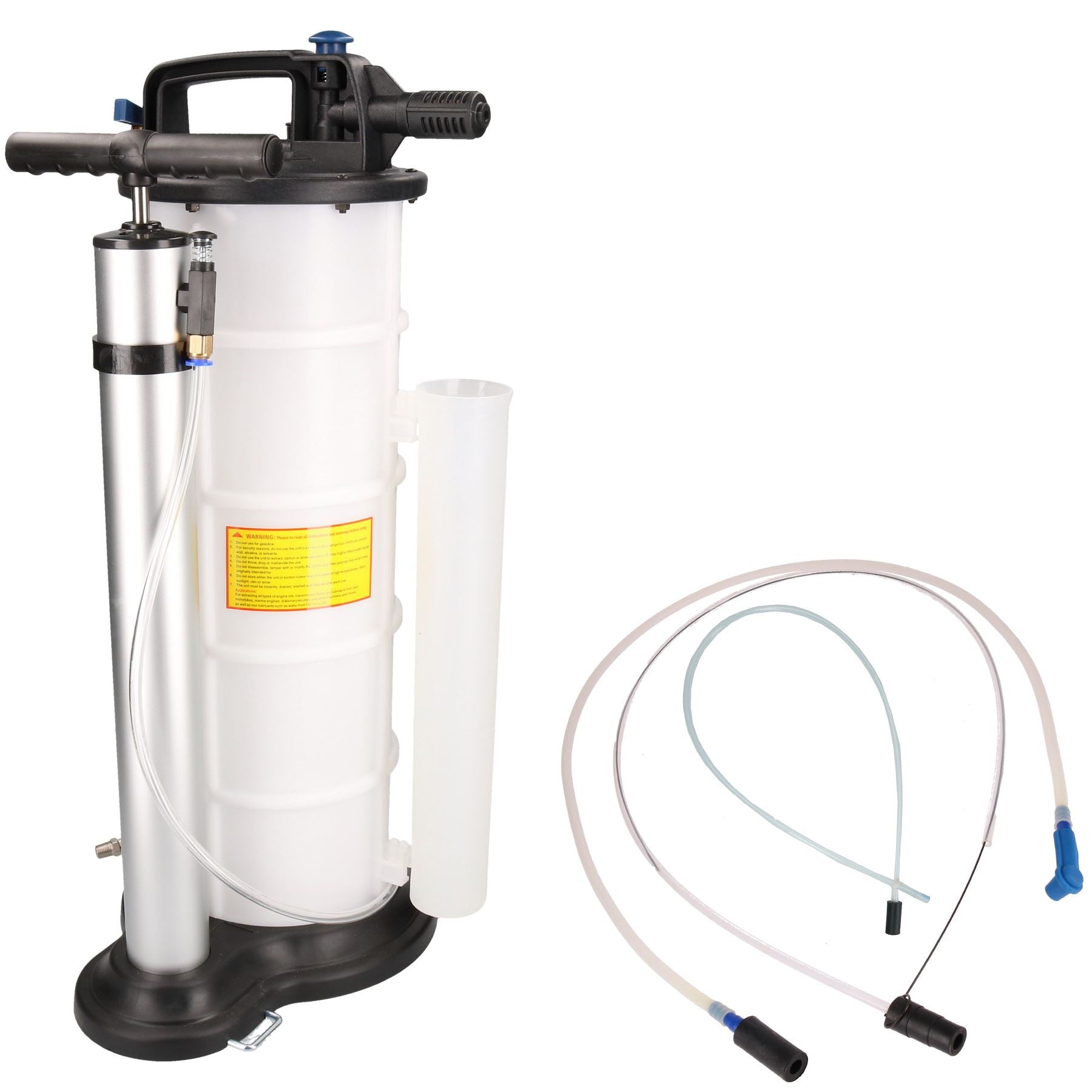 9 Litre Manual And Pneumatic Oil Suction Fluid Extractor Transfer Vacu ...