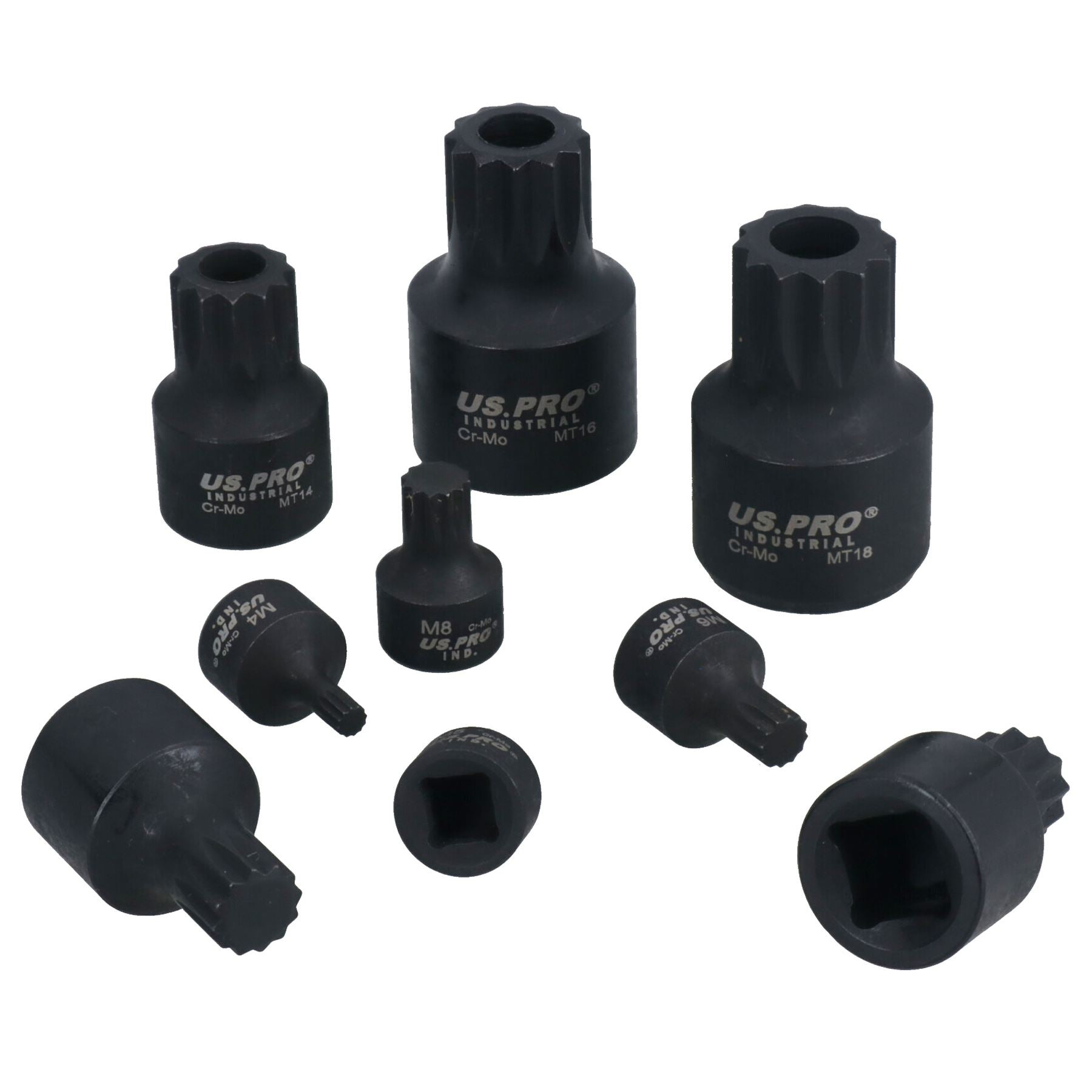 Stubby Impact XZN Spline Triple Square Male Sockets M4 – M18 Mixed Dri ...