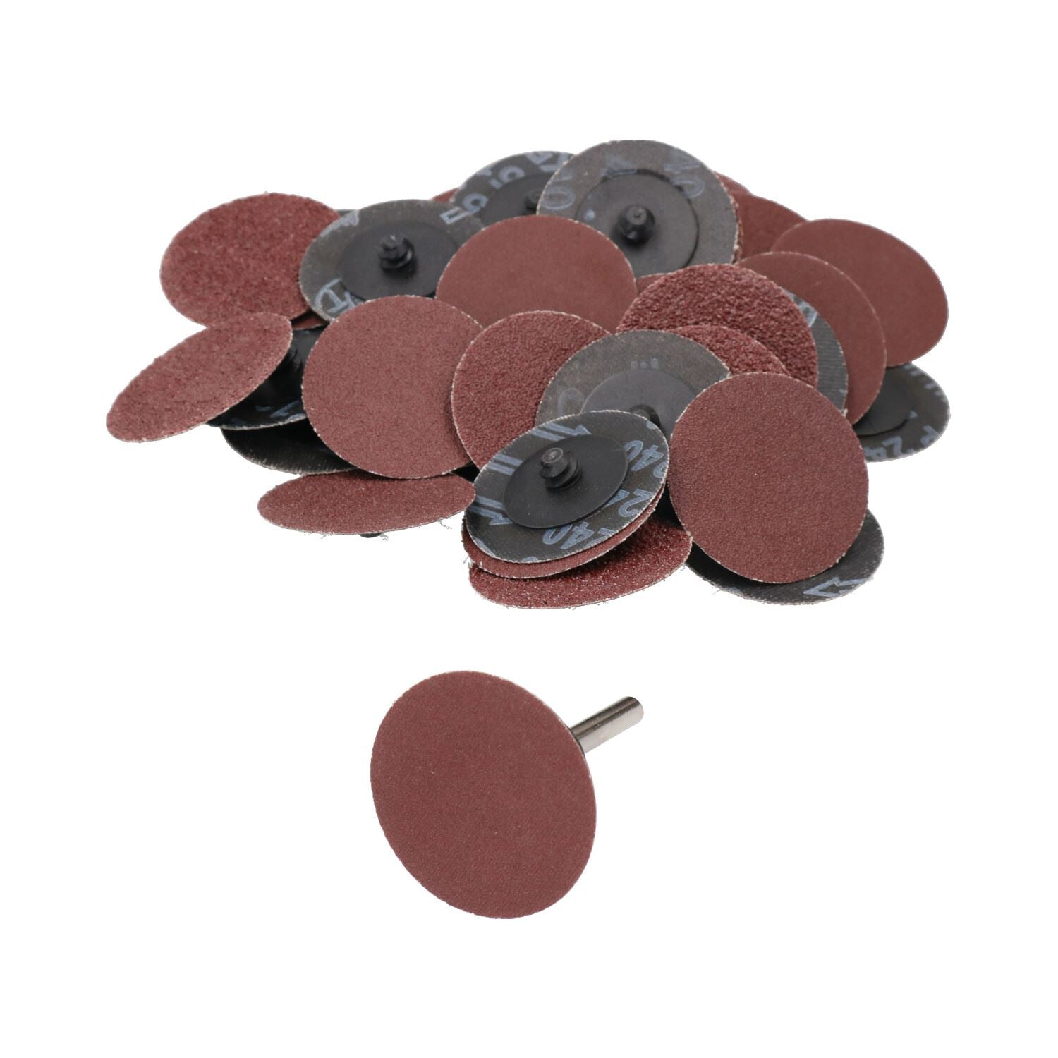 50mm Quick Change Sanding Discs 40 - 240 Mixed Grit 41pc Kit With Adap ...