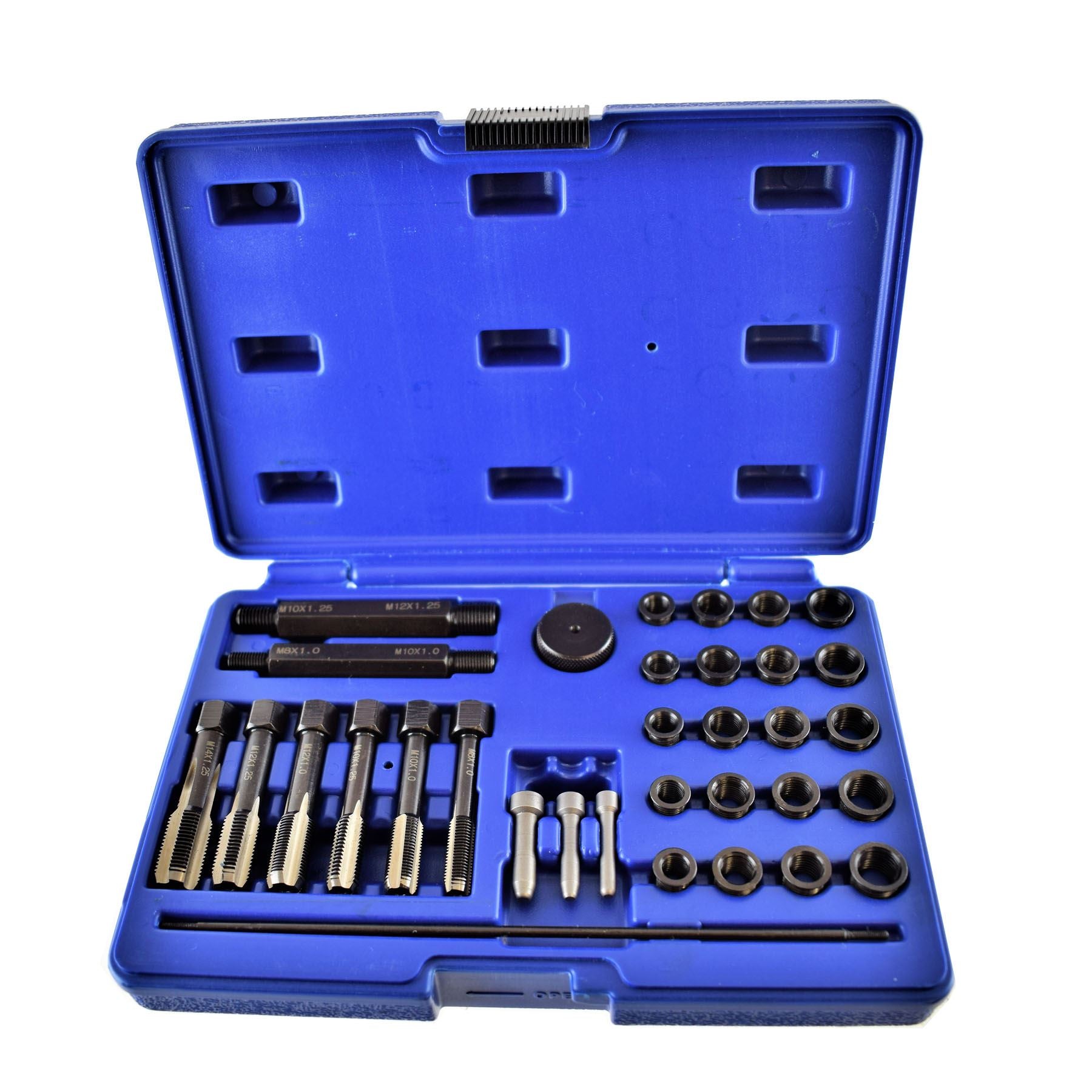 Glow Plug Metric Thread Repair Kit Cylinder Head 8mm 10mm 12mm 33pc Be ...